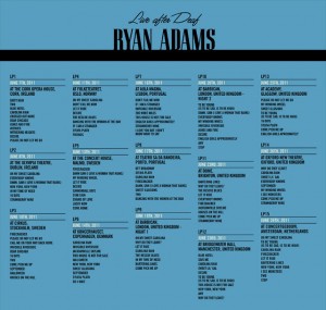 Ryan Adams: Live After Deaf Tracklist + Digital Release – TwentyFourBit